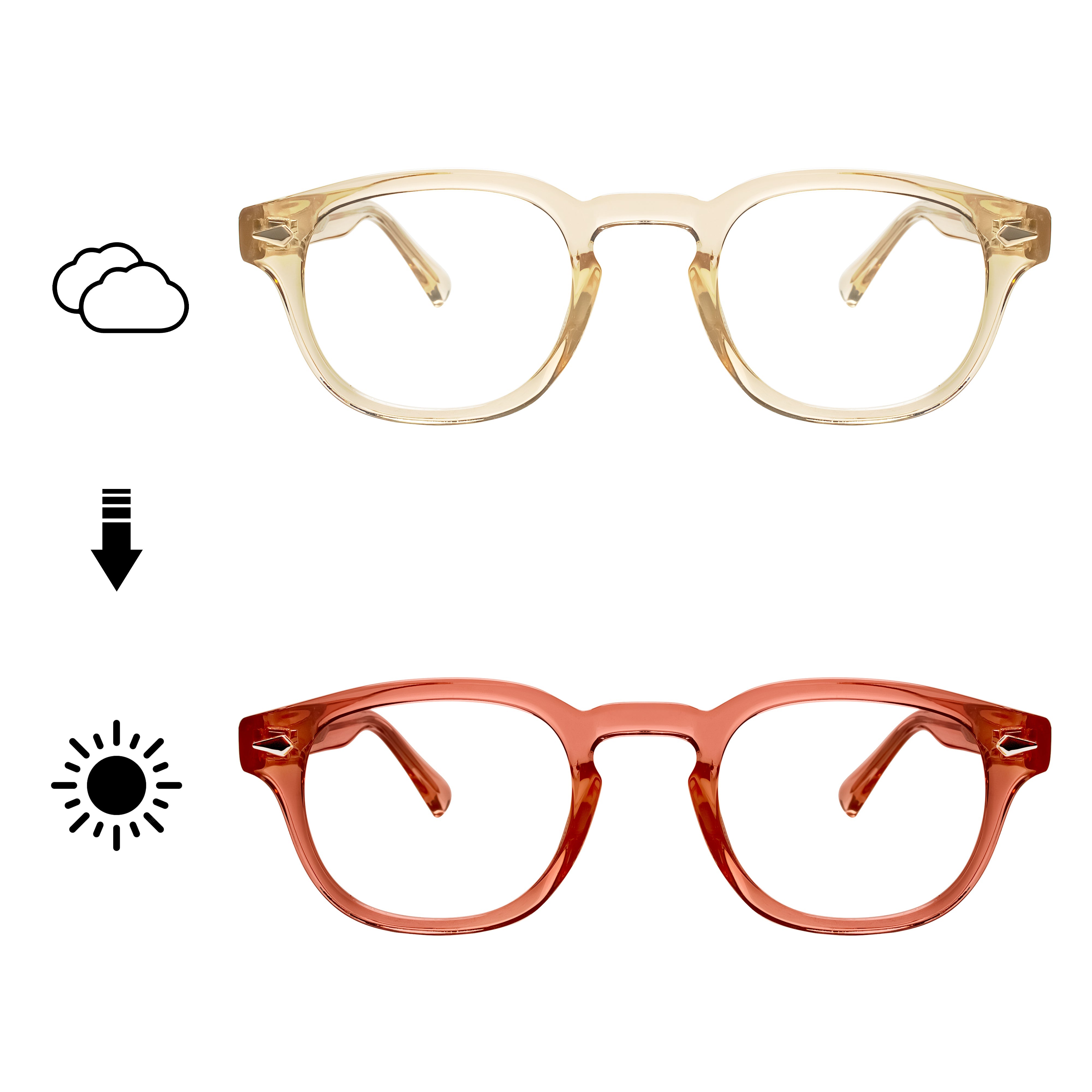 Ila Rectangle Transition Eyeglasses – Optical Factor Australia